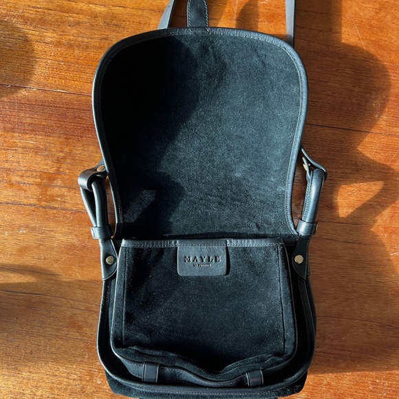 Mayle | Bags | Jane Mayle Alhambra Black Leather And Suede Crossbody ...